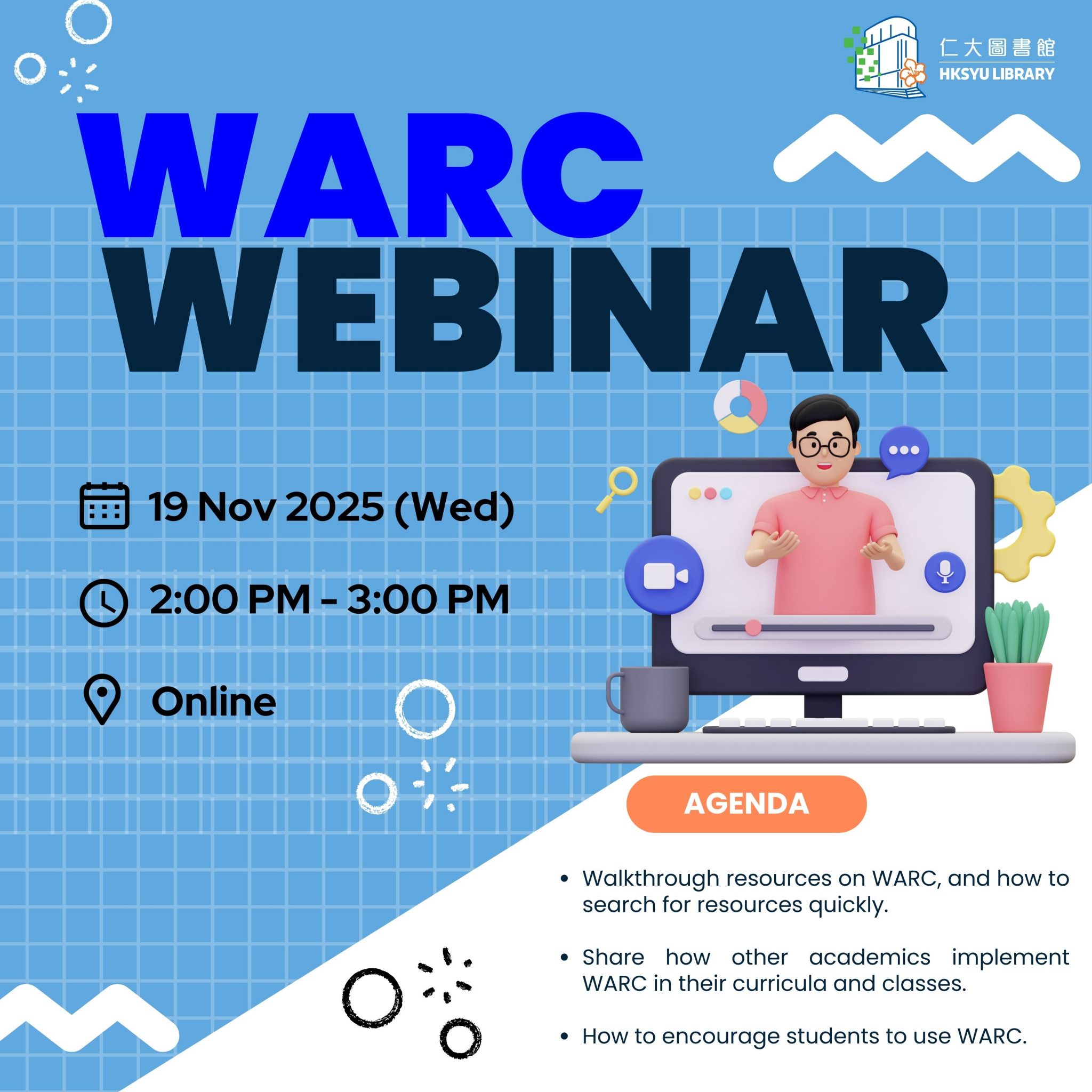 Library Workshop for AY25/26 Sem 1: WARC